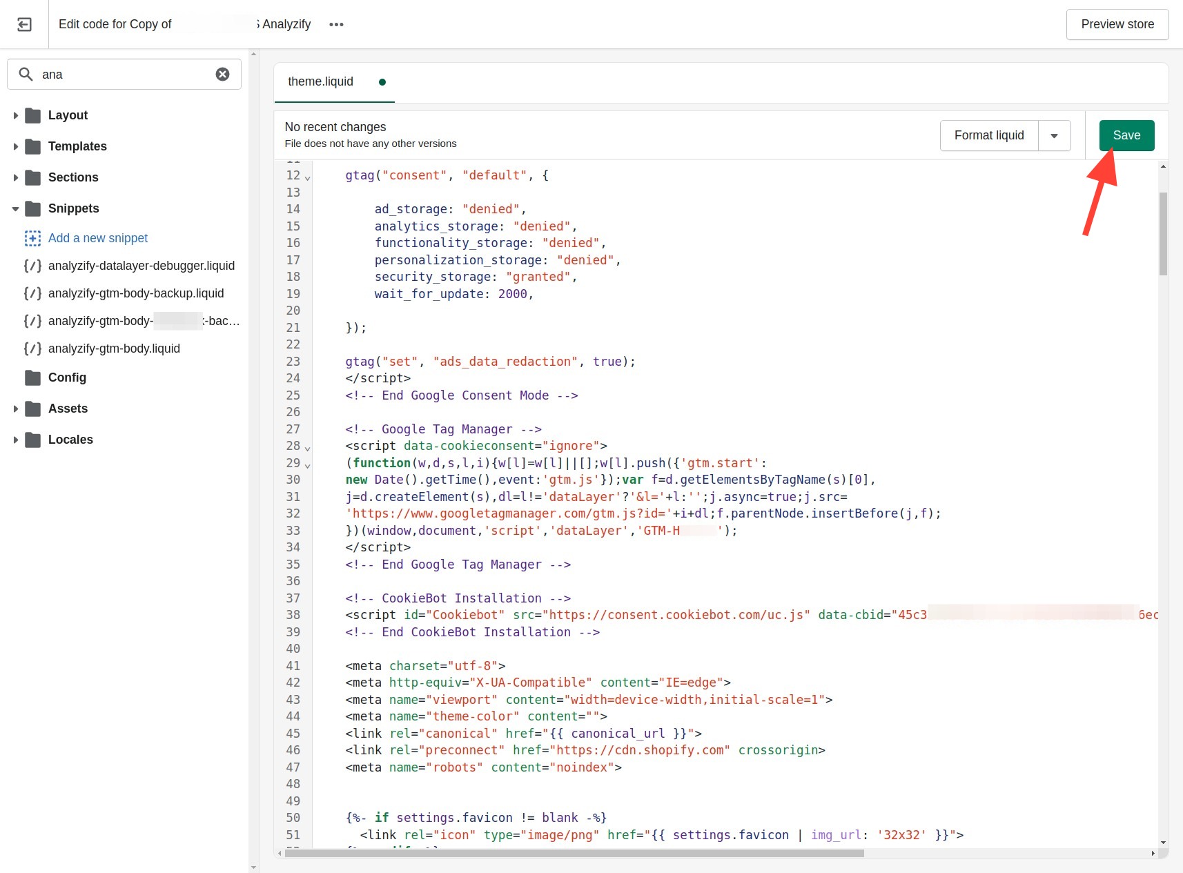 Cookiebot (by Usercentrics) Setup | Analyzify Docs