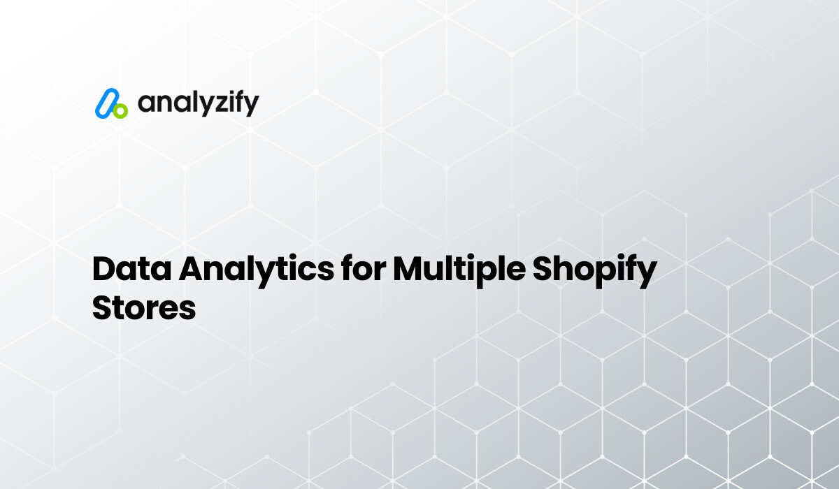 Data Analytics for Multiple Shopify Stores With Analyzify