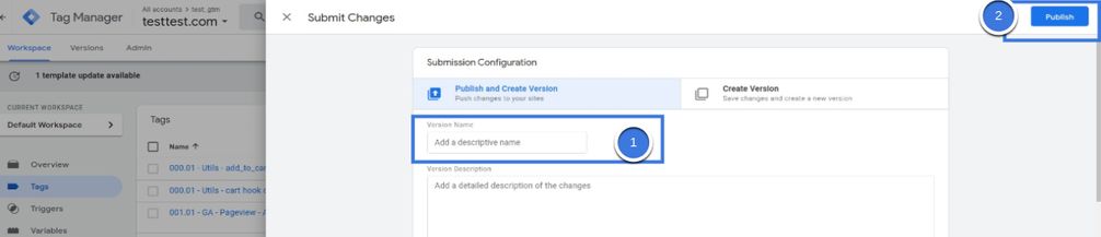 Pause / Unpause Tags & Publish Changes | Analyzify Docs